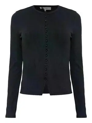 FRAME Buttoned Knitted Cardigan - Black