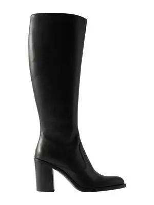 Chloé Phoenix Leather Knee Boots - Black