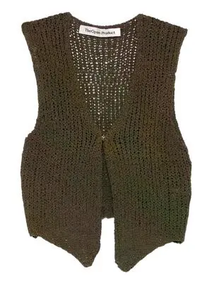OPEN YY V-Neck Knit Vest
