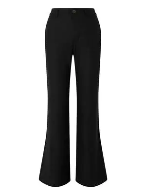 Alix Of Bohemia Silk Flared Pants - Black