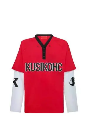 KUSIKOHC Baseball Polo Shirt - Red