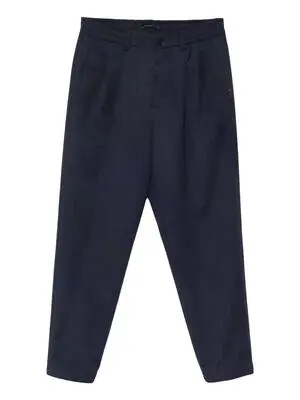 LOW BRAND Pleated Trousers - Blue