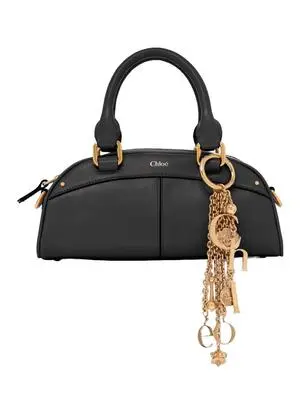 Chloé Small Leather Bowling Bag - Black