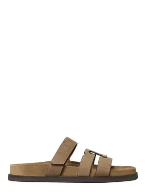 Tory Burch Ines Sport Leather Sandals - Brown