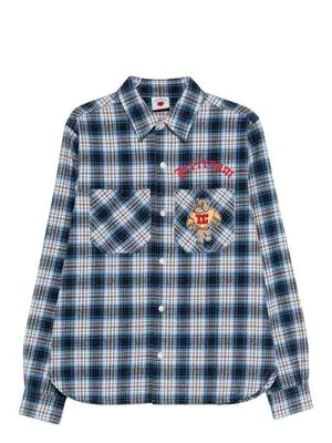 ICECREAM Checked Cotton Shirt - Blue