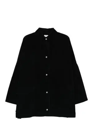 TOTEME Cotton Overshirt Jacket - Black
