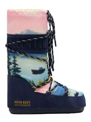 MOON BOOT X GUEST IN RESIDENCE Icon High Snow Boots - Blue