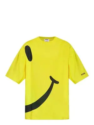 Moschino X Smiley Logo-print T-shirt - Yellow