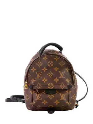 LOUIS VUITTON Palm Springs Monogram Canvas Mini Backpack - Brown