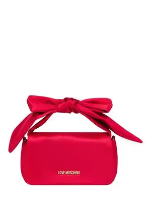 Moschino Chain Tote Bag With Bow Detail - Red