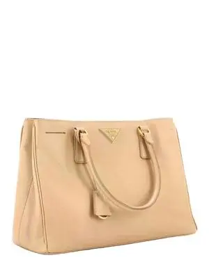 Prada Gardener's Saffiano Leather Medium Tote Bag - Neutrals