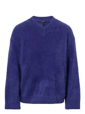 Rag & Bone Jada Brushed Cashmere Jumper - Dkblu