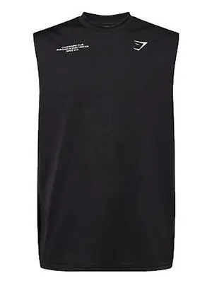 GYMSHARK Woven Sleeveless Top - Black