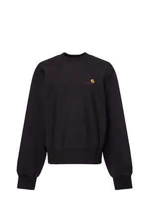 Carhartt Work In Progress Logo-embroidered Cotton-blend Sweatshirt - Black