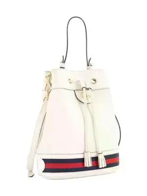 Gucci Ophidia Leather Small Bucket Bag - Neutrals