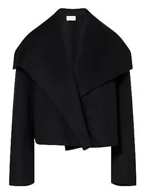 Dissh Wool-blend Cropped Coat - Black