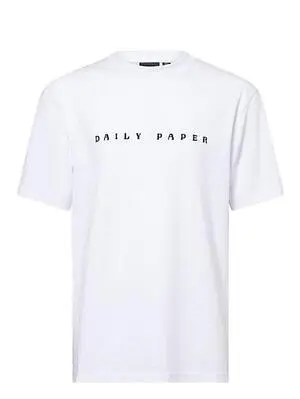 DAILY PAPER Alias Crewneck Cotton-jersey T-shirt - White