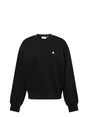 Carhartt Work In Progress Casey Logo-embroidered Cotton Sweatshirt - Black / Silver
