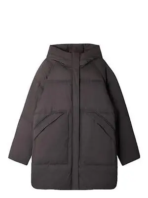 Soeur Hooded Cotton-blend Puffer Jacket - Gris Anthracite