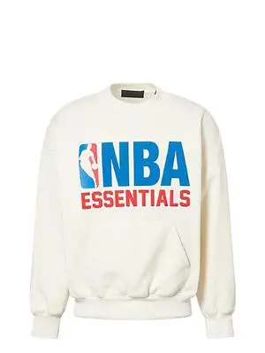 Fear Of God Fog X Essentials X Nba Crewneck Sweatshirt - Cream White