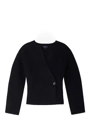 Soeur Dream V-neck Wool-blend Jacket - Deep Navy