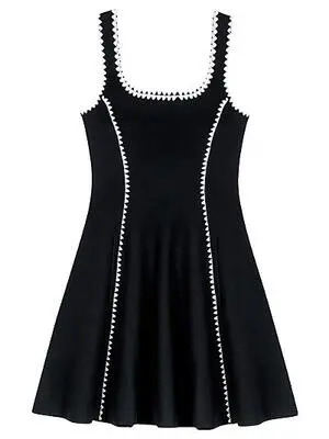 Maje Sleeveless Knitted Mini Dress - Black