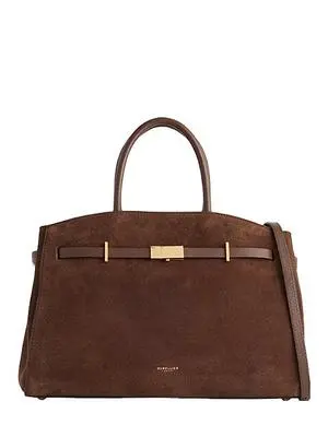 DEMELLIER The Midi Hudson Top-Handle Bag Mocha/mocha