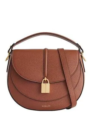 DEMELLIER Siena Leather Saddle Bag - Tan
