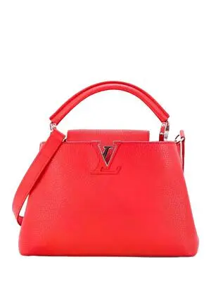 LOUIS VUITTON Capucines Bb Satchel - Red