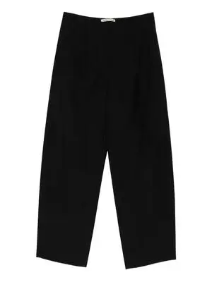 OPEN YY Volume Tuck Trousers - Black