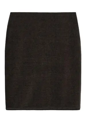 Cos Chenille Mini Skirt - Brown