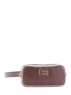 Miu Miu Softy Leather Small Belt Bag - Brown