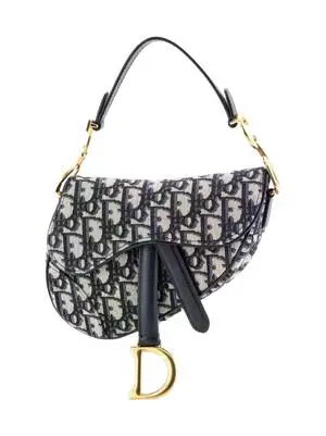 Dior Saddle Handbag Oblique Canvas Mini Shoulder Bag - Blue