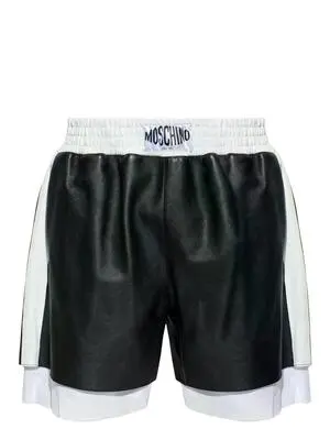 Moschino Leather Shorts - Black