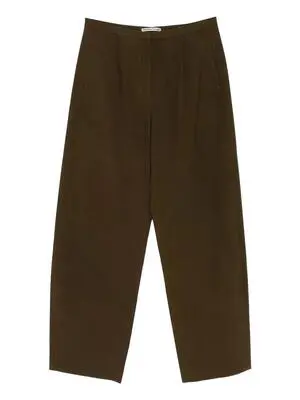 OPEN YY Volume Tuck Pleated Trousers - Green