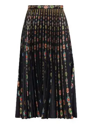 Saloni Kim Mosaic Stripe Pleated Skirt - Pendant St