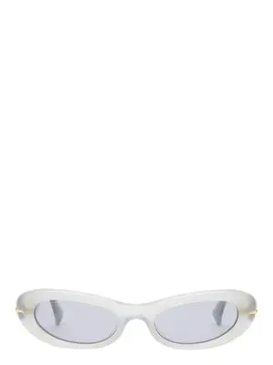 Le Specs Numero Uno Oval Sunglasses - Mist