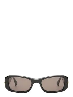 Le Specs Numero Cuatro Rectangle Sunglasses - Obsidian Black