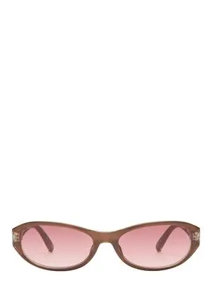 Le Specs Don’t Cha Oval Sunglasses - Pearl Chocolate