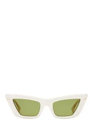Le Specs Lucia Cat-eye Sunglasses - Ecru
