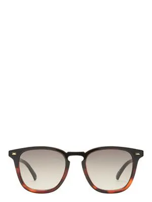 Le Specs Rectangle Sunglasses - Black Tort