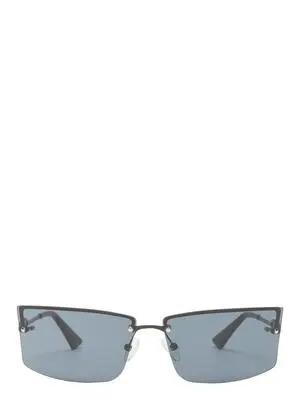 Le Specs Rectangle Sunglasses - Black