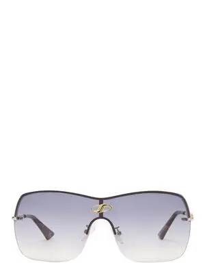 Le Specs Parallel Universe Shield Sunglasses - Silver
