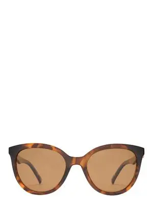 Le Specs The Muse Round Frame Sunglasses - Tort