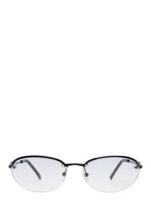 Le Specs Slinky Rimless Sunglasses - Black