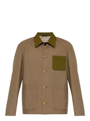 Marni Wool Overshirt - Green