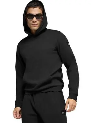 Alo Yoga Waffle Lounge Hoodie - Black