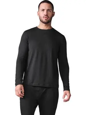 Alo Yoga Conquer Reform Crewneck Long Sleeve Top - Black