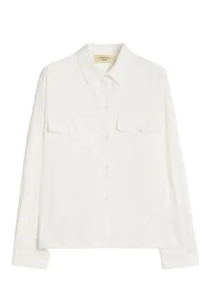 Max Mara Cotton Oxford Shirt - White
