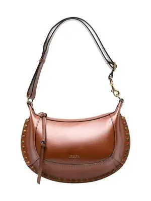 Isabel Marant Oskan Moon Leather Shoulder Bag - Brown